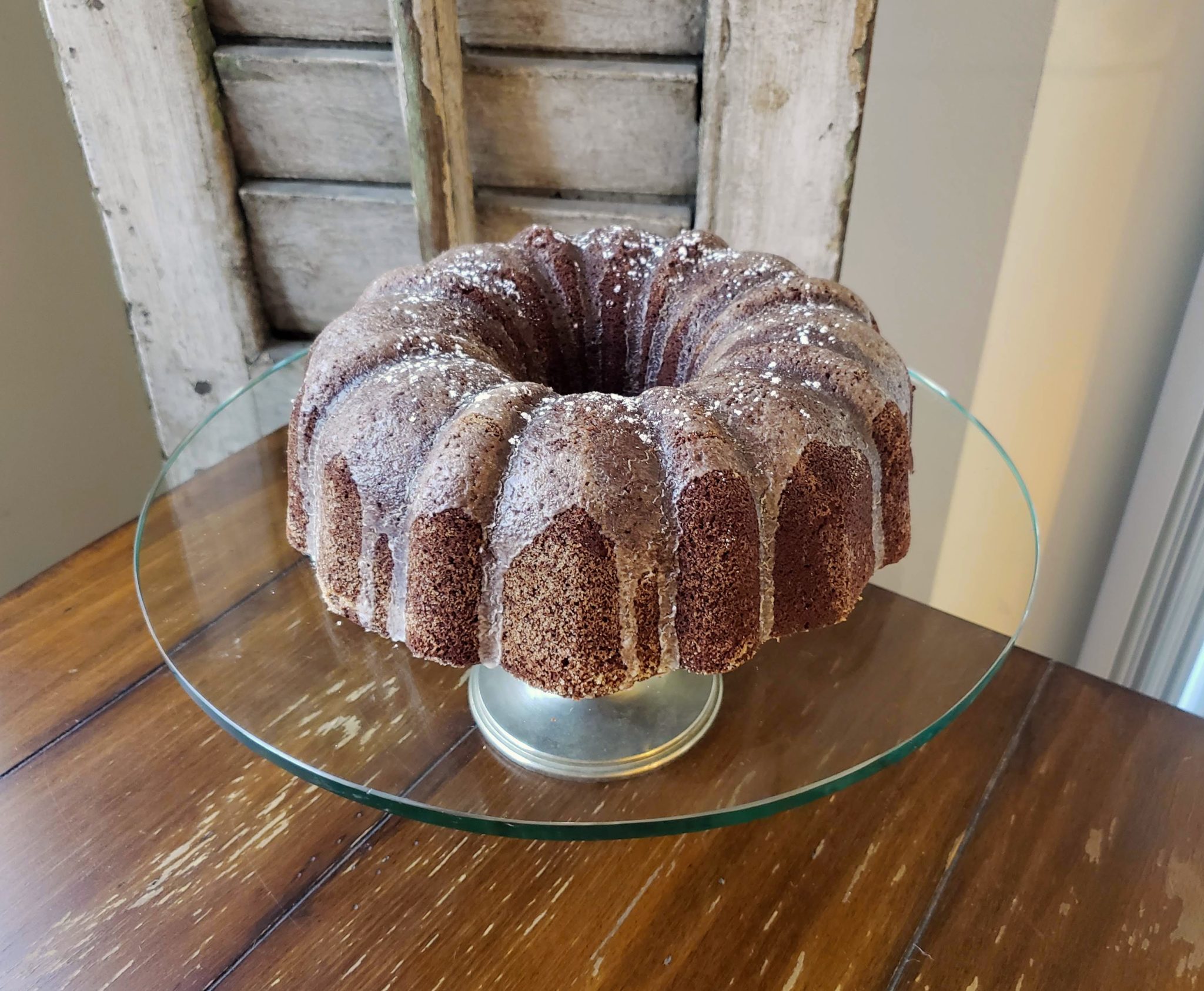 Jack Daniels Whiskey Soaked Dark Chocolate Cake - The Striped Barn