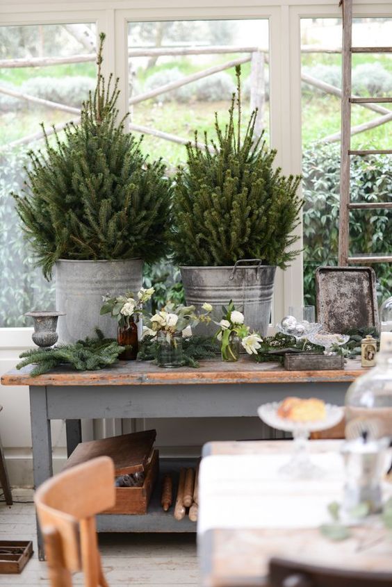 15 Ways to Decorate with Greenery for the Holidays - The Striped Barn